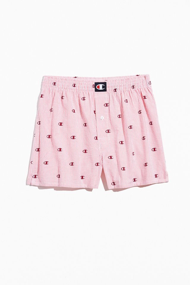 Champion C Life Seersucker Boxer | Urban Outfitters