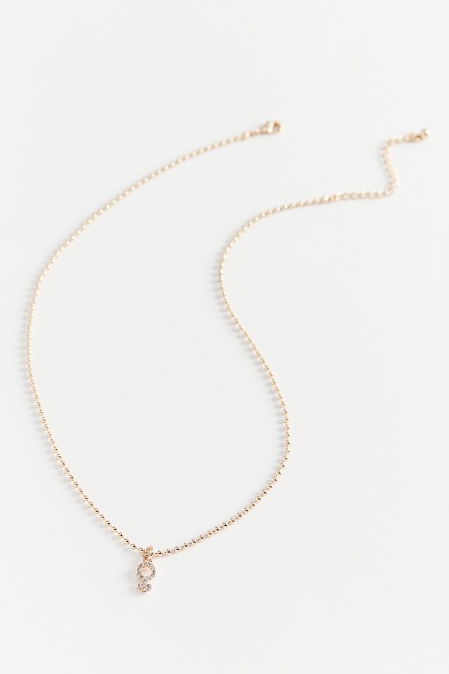Ball Chain Charm Pendant Necklace | Urban Outfitters