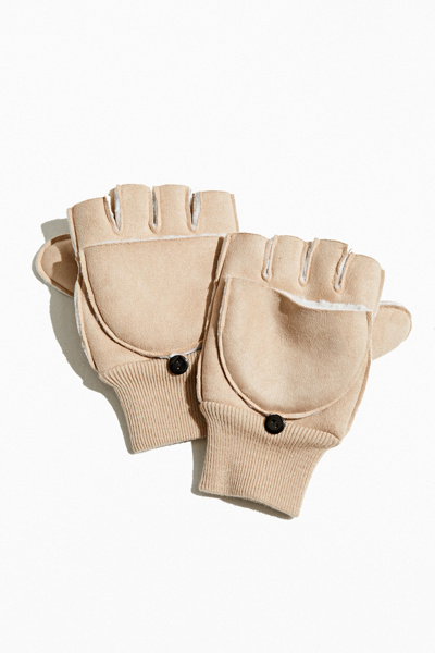 UO Convertible Faux Shearling Glove | Urban Outfitters