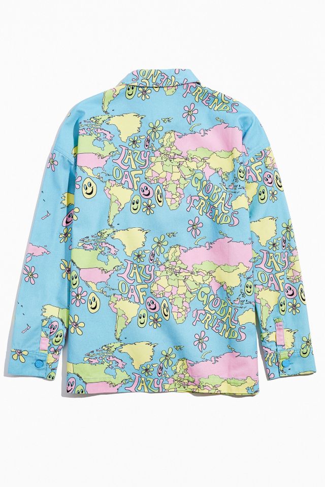 Lazy Oaf Going Global Chore Jacket | Urban Outfitters
