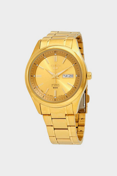 Seiko Seiko 5 Automatic Gold Dial Men's Watch SNKN96J1 | Urban Outfitters