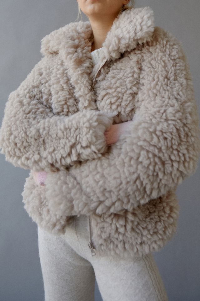 UO Riley Chunky Teddy Jacket | Urban Outfitters