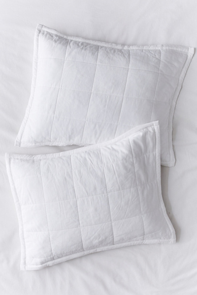 Washed Cotton Quilted Sham Set | Urban Outfitters
