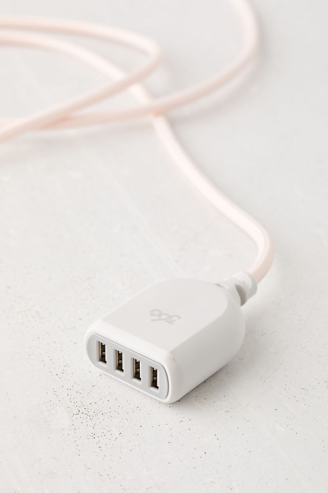 360 Electrical Habitat 6 ft 4-Port USB Power Strip | Urban Outfitters