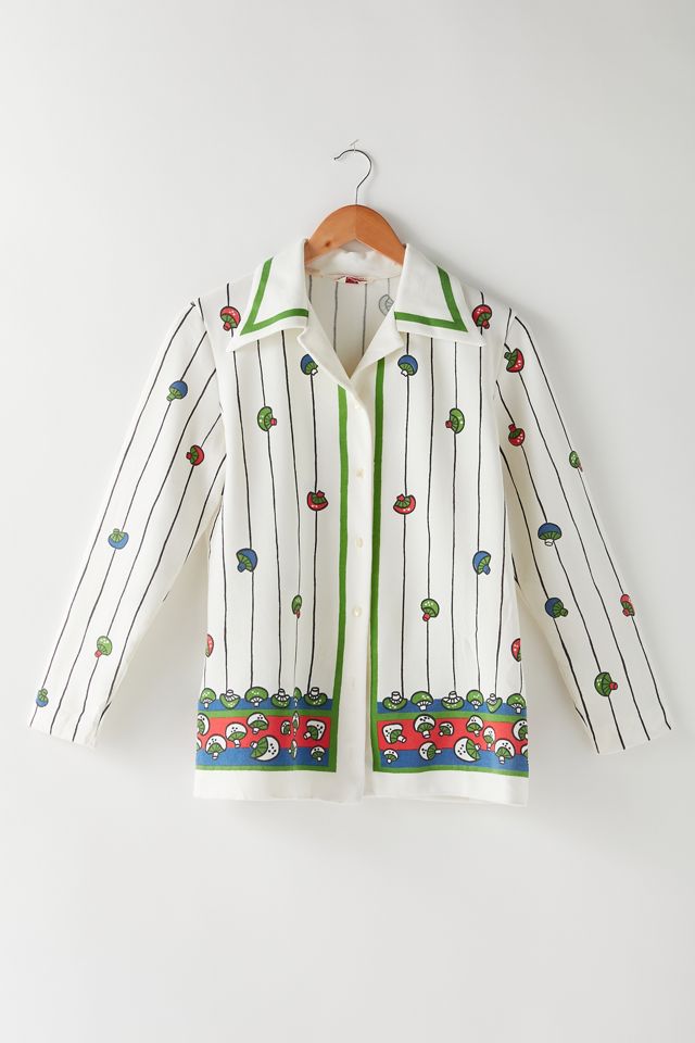 Vintage Mushroom Print Top | Urban Outfitters