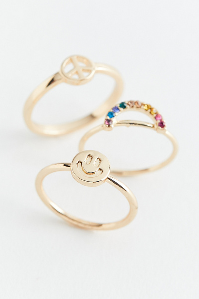 Peace And Love Ring Set | Urban Outfitters