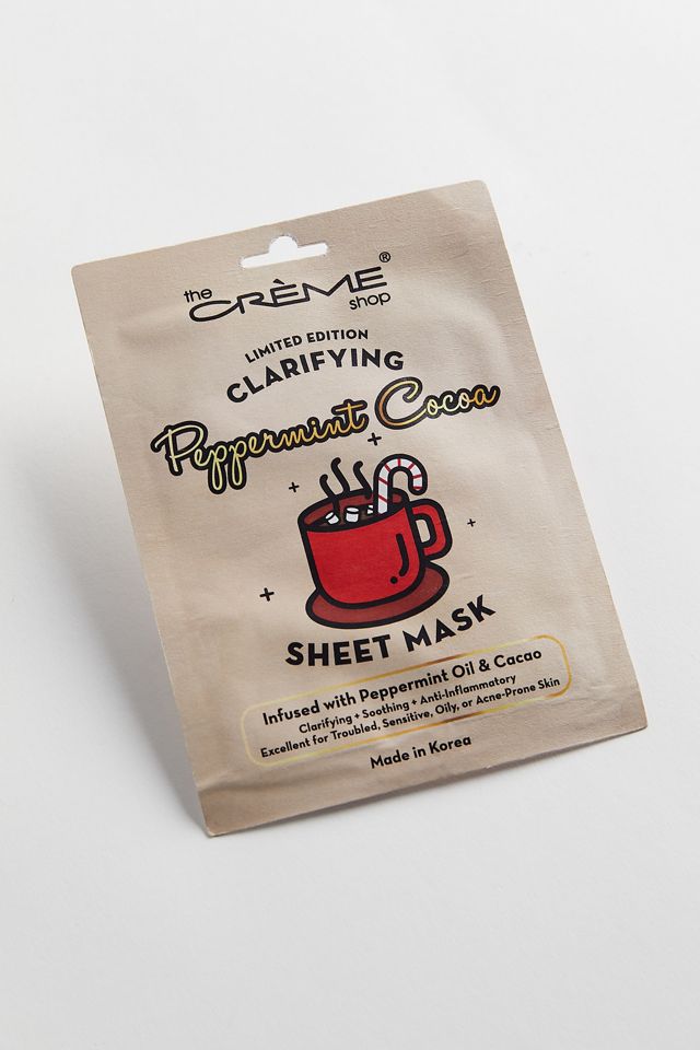 The Crème Shop Peppermint Cocoa Sheet Mask | Urban Outfitters
