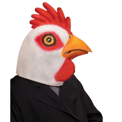 Cocky Chicken Adult Costume Latex Mask | Urban Outfitters