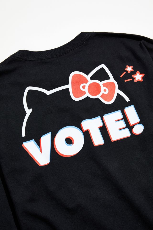 Hello Kitty Go Vote Long Sleeve Tee | Urban Outfitters