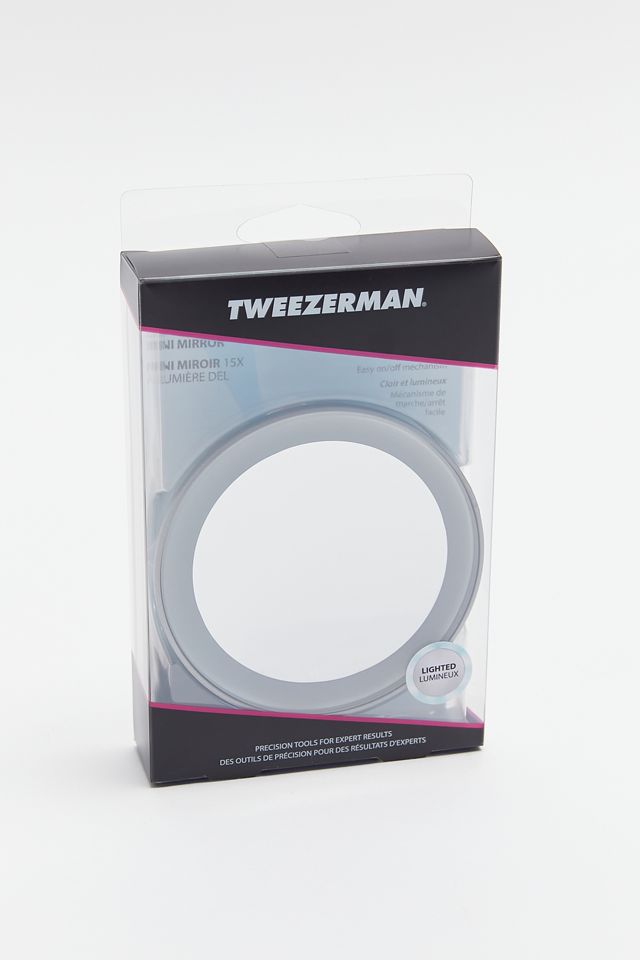 Tweezerman Mini 15x LED Mirror | Urban Outfitters Canada