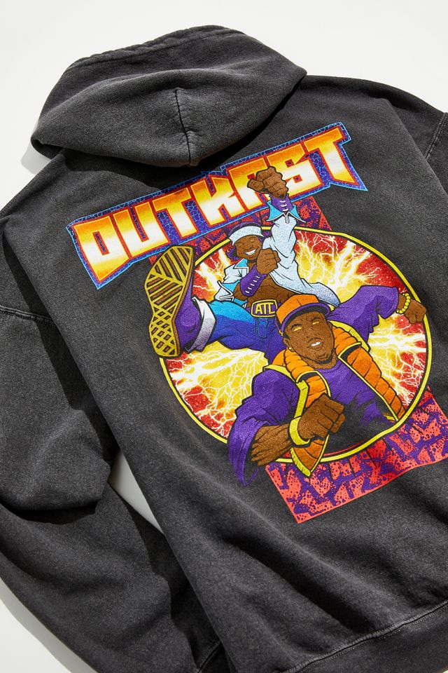 Outkast Hootie Hoo Pigment Dye Hoodie Sweatshirt | Urban Outfitters
