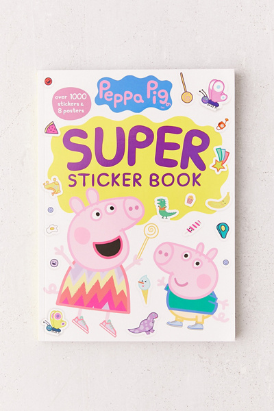 Peppa Pig Super Sticker Book By Golden Books | Urban Outfitters Canada