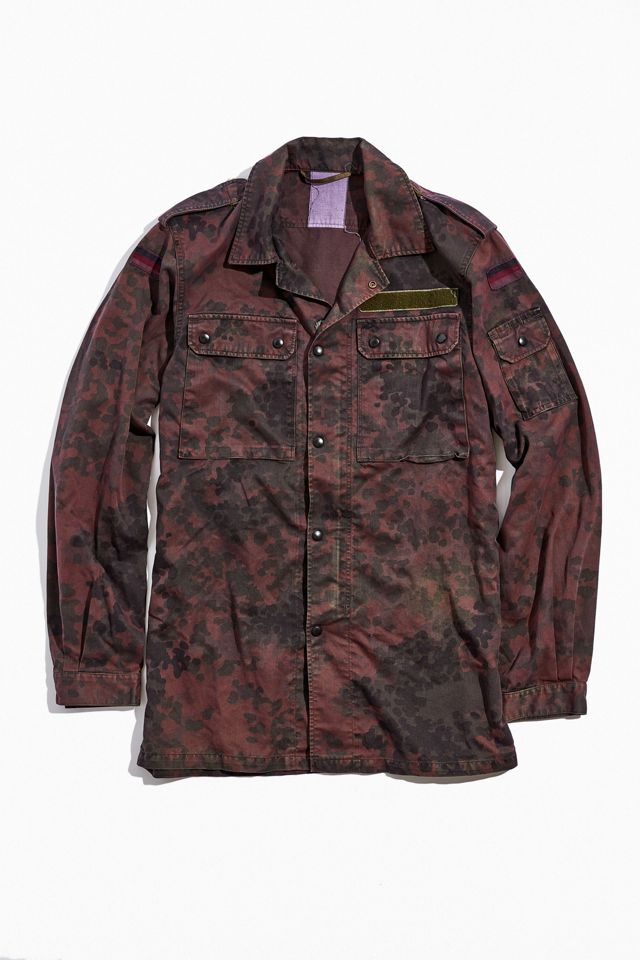 Vintage Overdyed Camo Military Overshirt | Urban Outfitters