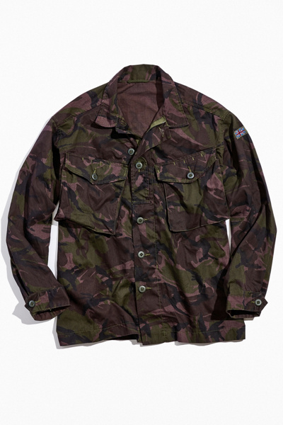 Vintage Overdyed Camo Military Overshirt | Urban Outfitters
