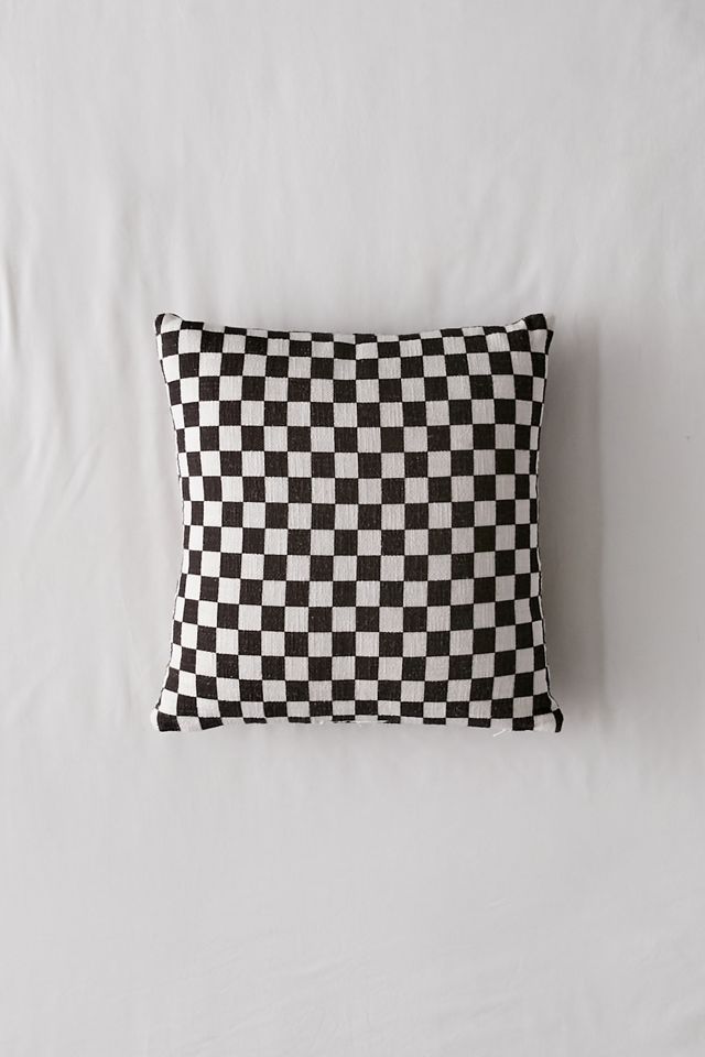 Checkerboard Cotton Throw Pillow | Urban Outfitters