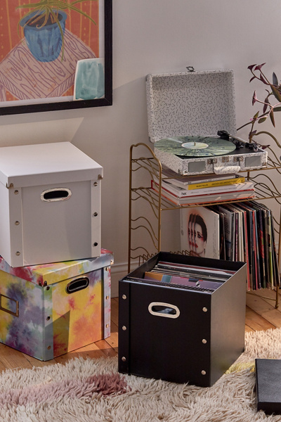 Vinyl Lidded Storage Box | Urban Outfitters