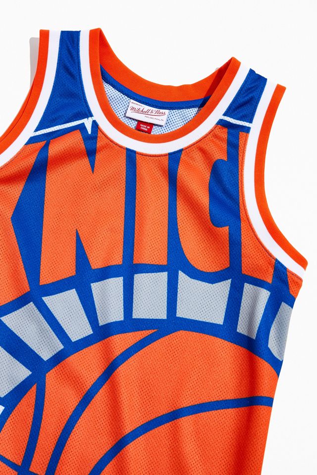 Mitchell & Ness New York Knicks Oversized Logo Jersey Tank Top | Urban ...