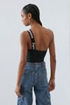 Frankie Collective Supreme Asymmetric Bodysuit | Urban Outfitters