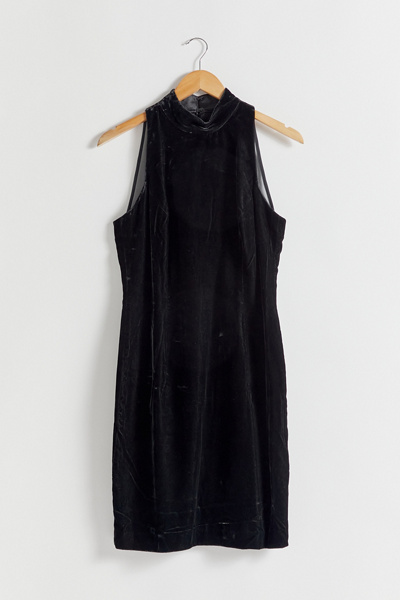 Vintage Velvet Button Back Dress | Urban Outfitters Canada
