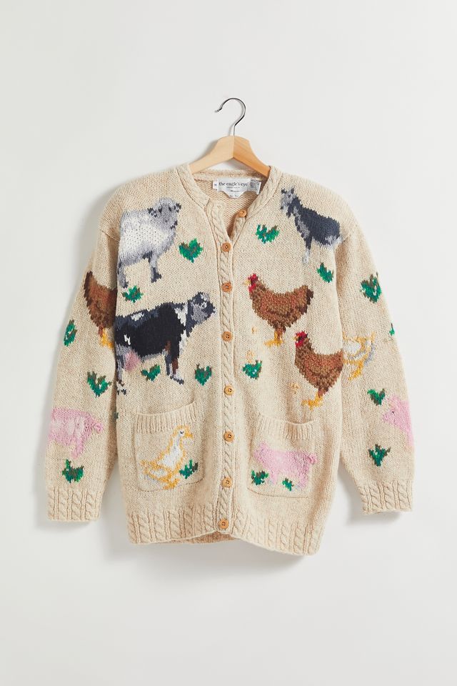 Vintage Animal Motif Cardigan | Urban Outfitters
