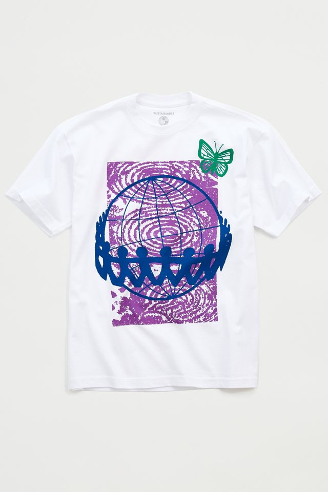 OBEY No Sides On A Round Planet Tee | Urban Outfitters