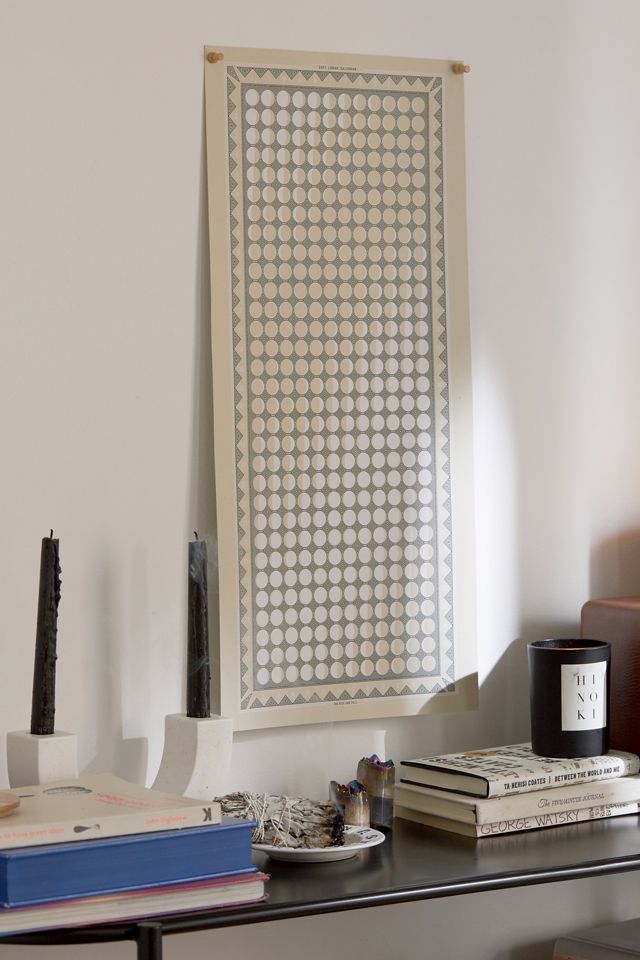 The Rise And Fall 2021 Lunar Phase 365-Day Wall Calendar | Urban Outfitters