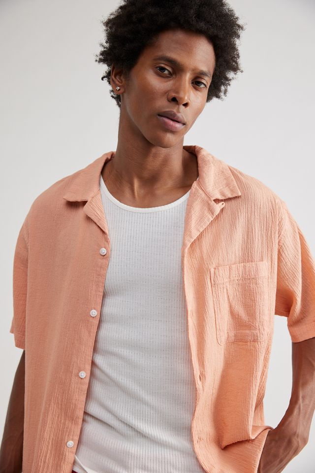 Standard Cloth Liam Cotton Crinkle Shirt | Urban Outfitters