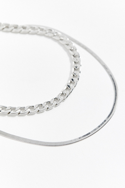 Snake And Curb Chain Layer Necklace | Urban Outfitters