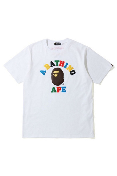 BAPE Multi Color Letters College Tee | Urban Outfitters