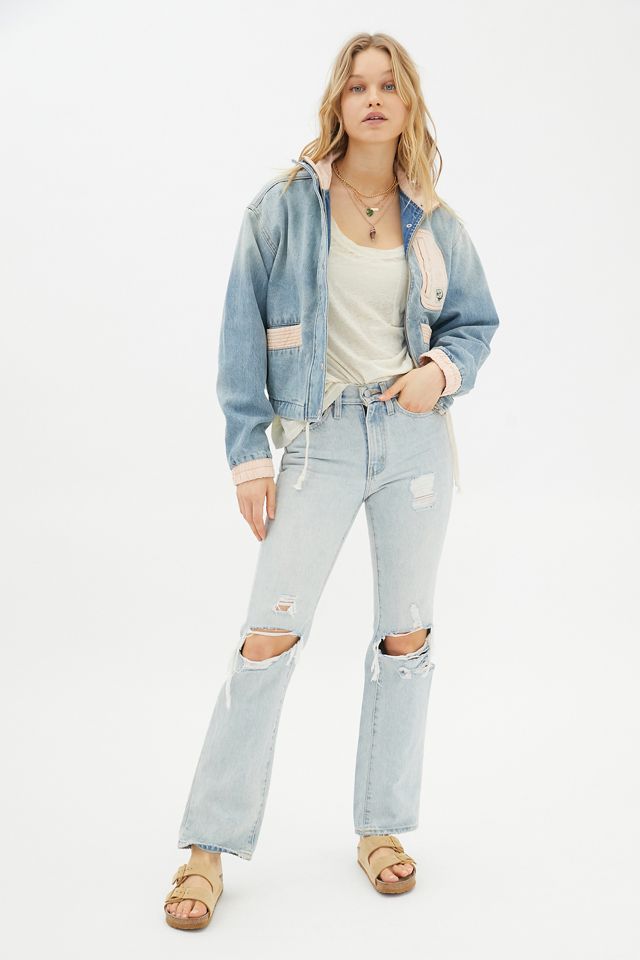 BDG Denise Contrast Denim Jacket | Urban Outfitters