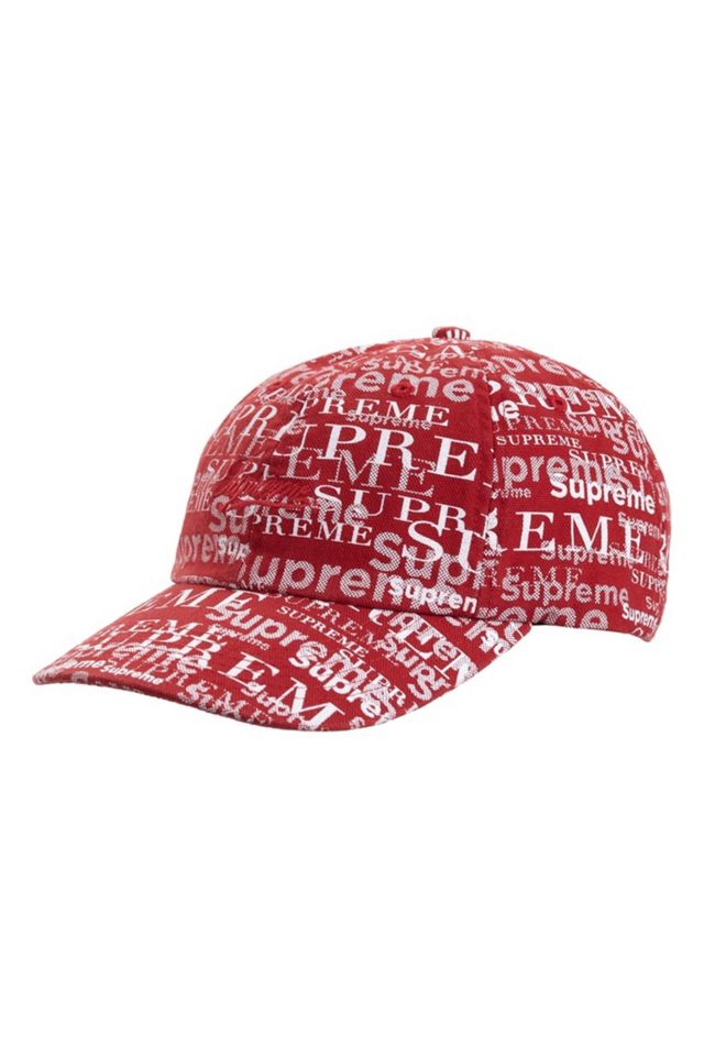 Supreme Logo Pattern 6-Panel | Urban Outfitters