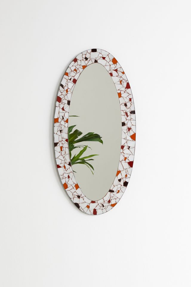 Renee Mosaic Oval Wall Mirror | Urban Outfitters