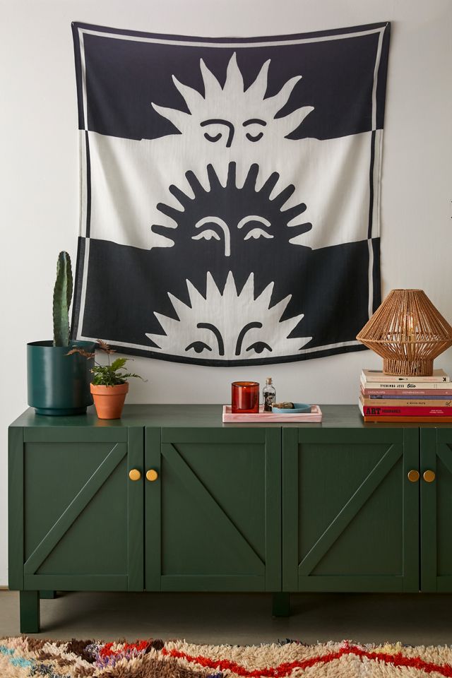 Stacked Sun Linen Blend Tapestry | Urban Outfitters