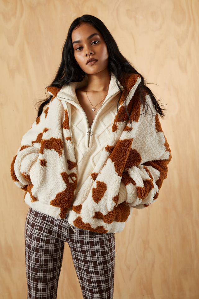 Olivia Printed Sherpa Jacket