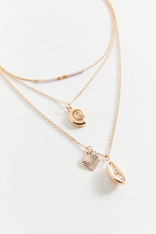 Rachel Shell Layer Necklace | Urban Outfitters