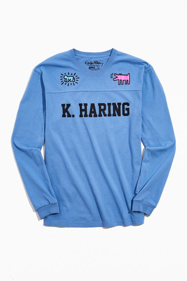 Keith Haring Long Sleeve Football Tee | Urban Outfitters Canada