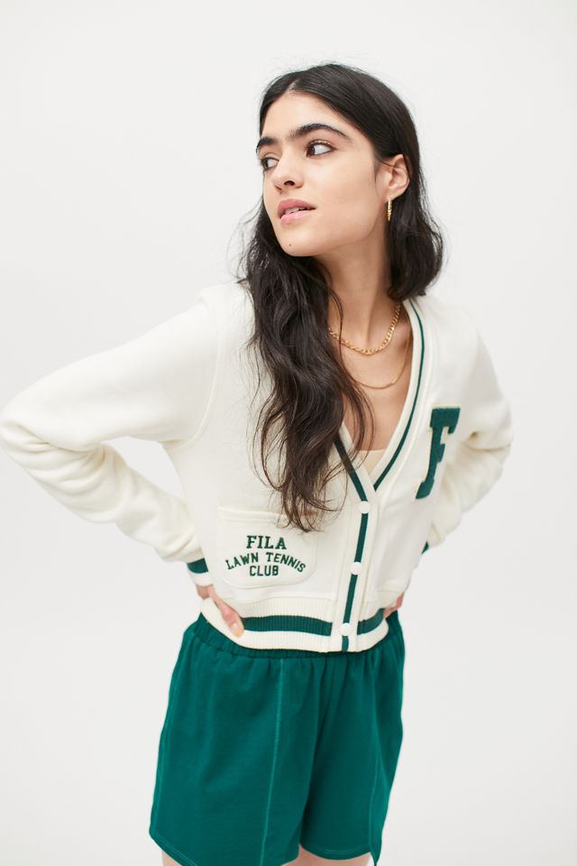 FILA UO Exclusive Giulia Varsity Cardigan | Urban Outfitters