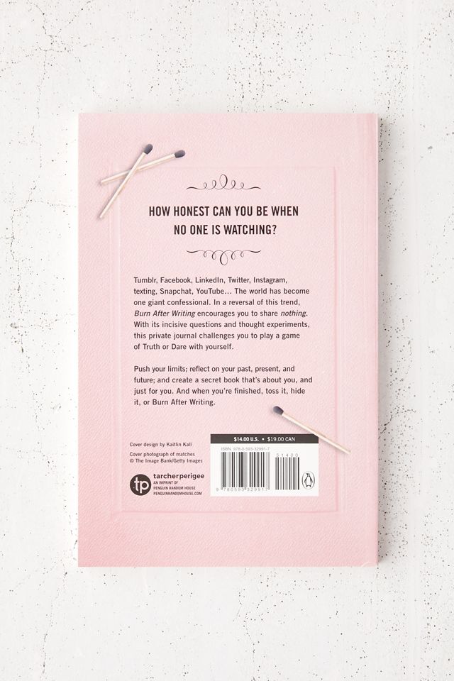 Burn After Writing By Sharon Jones | Urban Outfitters