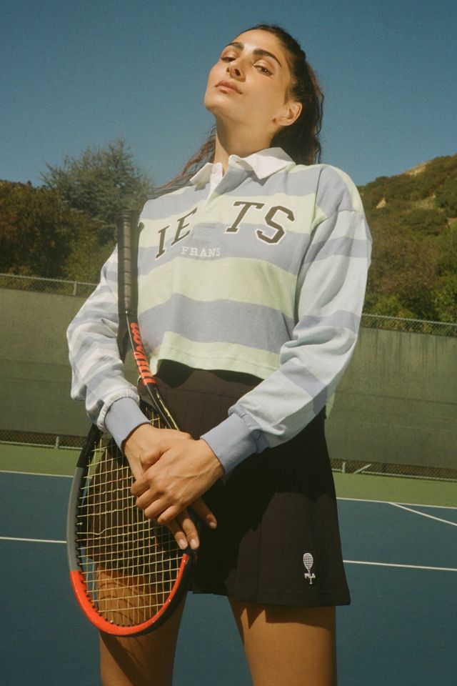 iets frans... Logo Striped Rugby Shirt | Urban Outfitters