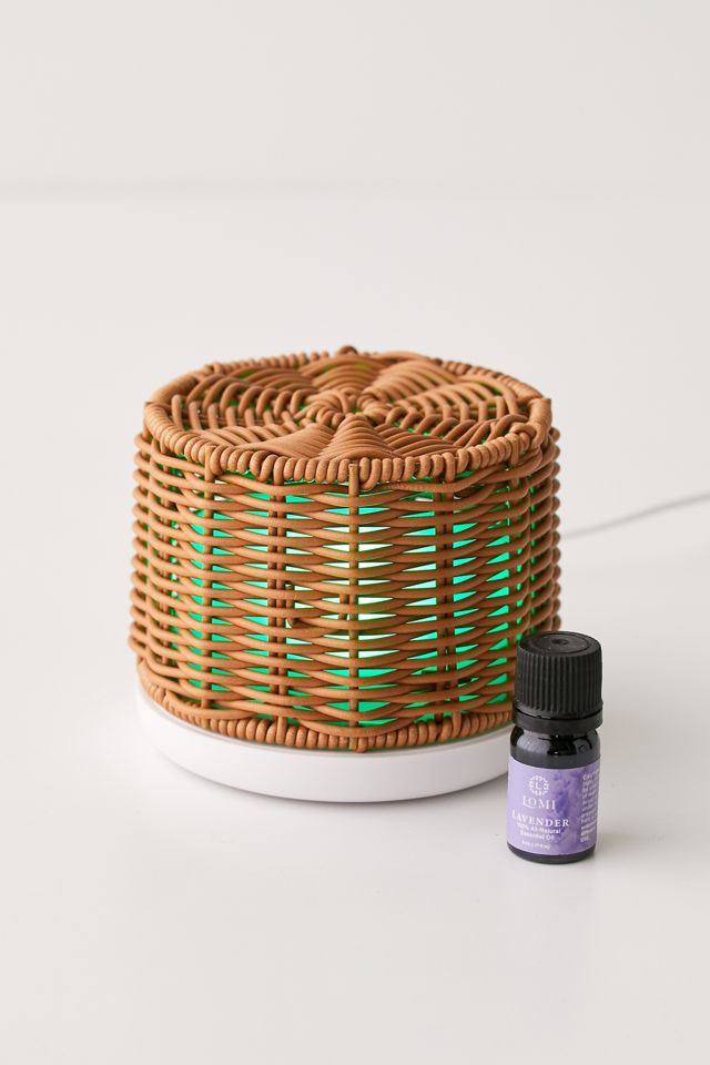 Mini Wicker Essential Oil Fan Diffuser | Urban Outfitters
