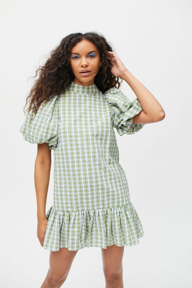 Ghospell Dawn Checkered Mini Dress | Urban Outfitters Canada