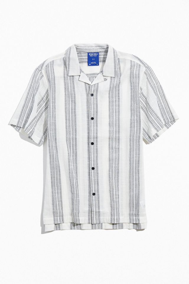 Without Walls Patio Stripe Button-Down Shirt | Urban Outfitters