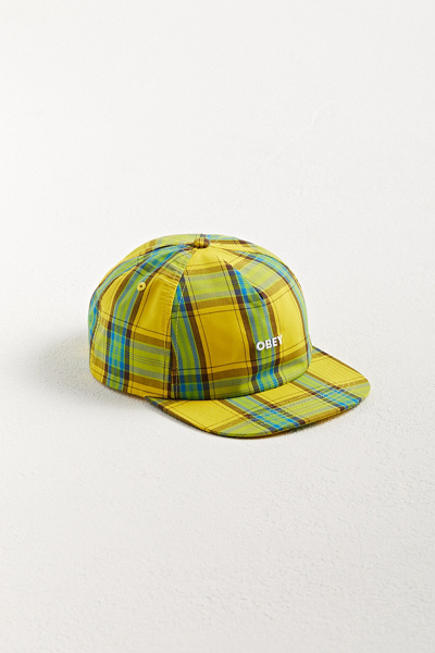 OBEY Madras Baseball Hat | Urban Outfitters Canada