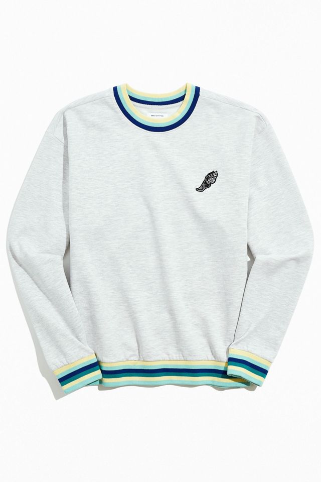 UO Varsity Tipped Crew Neck Sweatshirt | Urban Outfitters