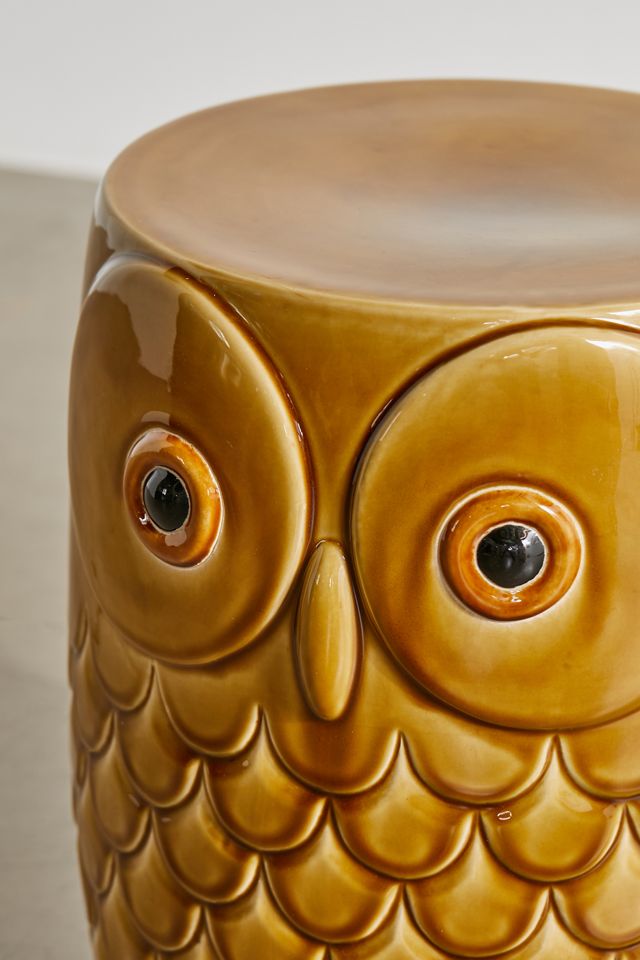 Owl Ceramic Side Table | Urban Outfitters