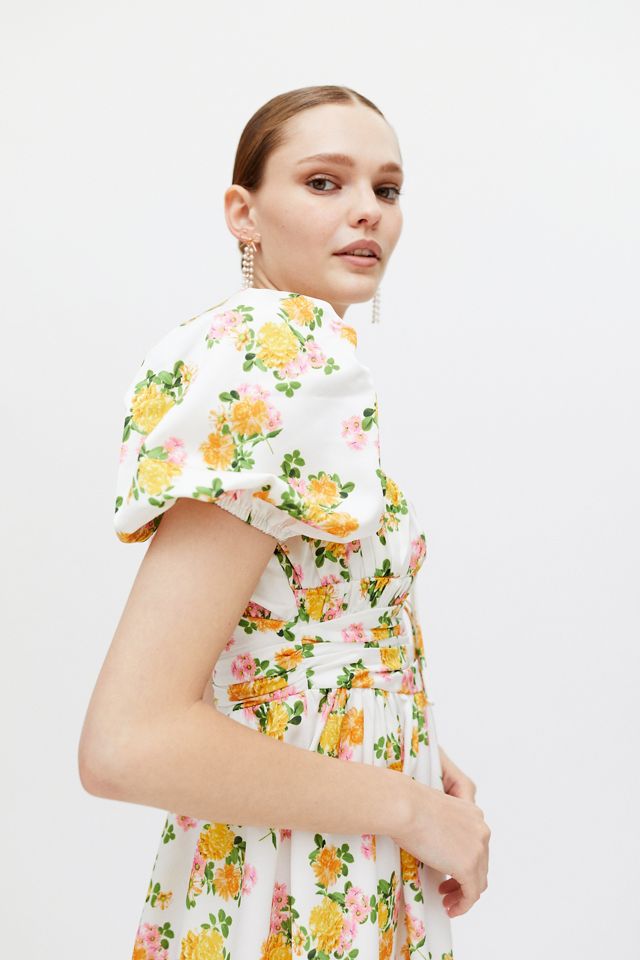 For Love & Lemons Emma Floral Mini Dress | Urban Outfitters Canada