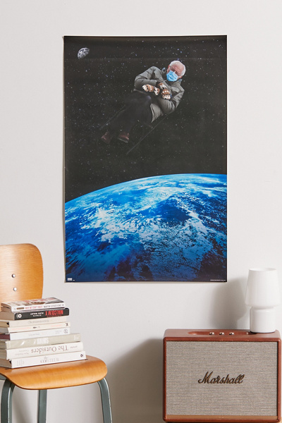 Earth To Bernie Poster | Urban Outfitters