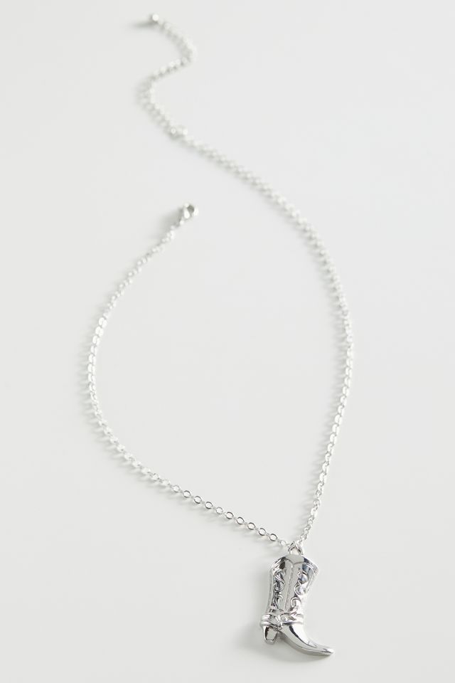Cowboy Boot Charm Necklace | Urban Outfitters Canada