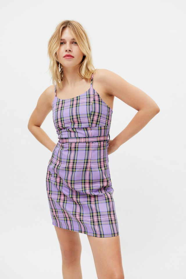 Love + Harmony Plaid Mini Dress | Urban Outfitters Canada