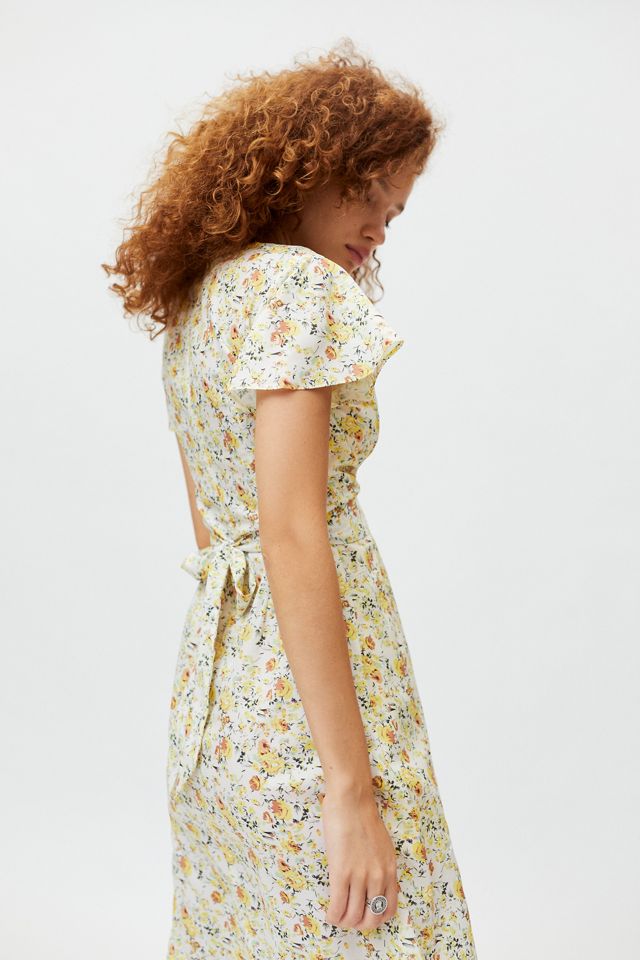 Love + Harmony V-Neck Midi Dress | Urban Outfitters